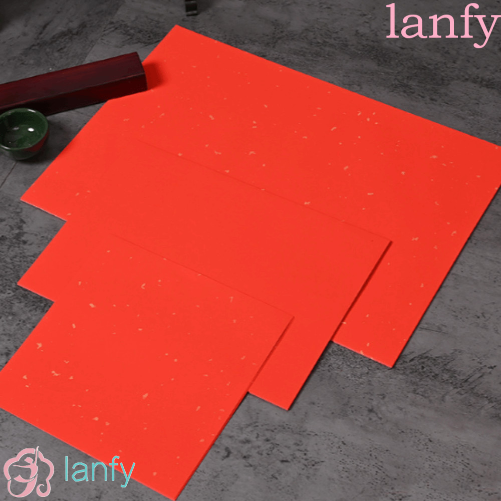 LANFY 20 ชิ้น Chunlian Dulian Rice Paper, Square Sprinkle Gold New Year ...