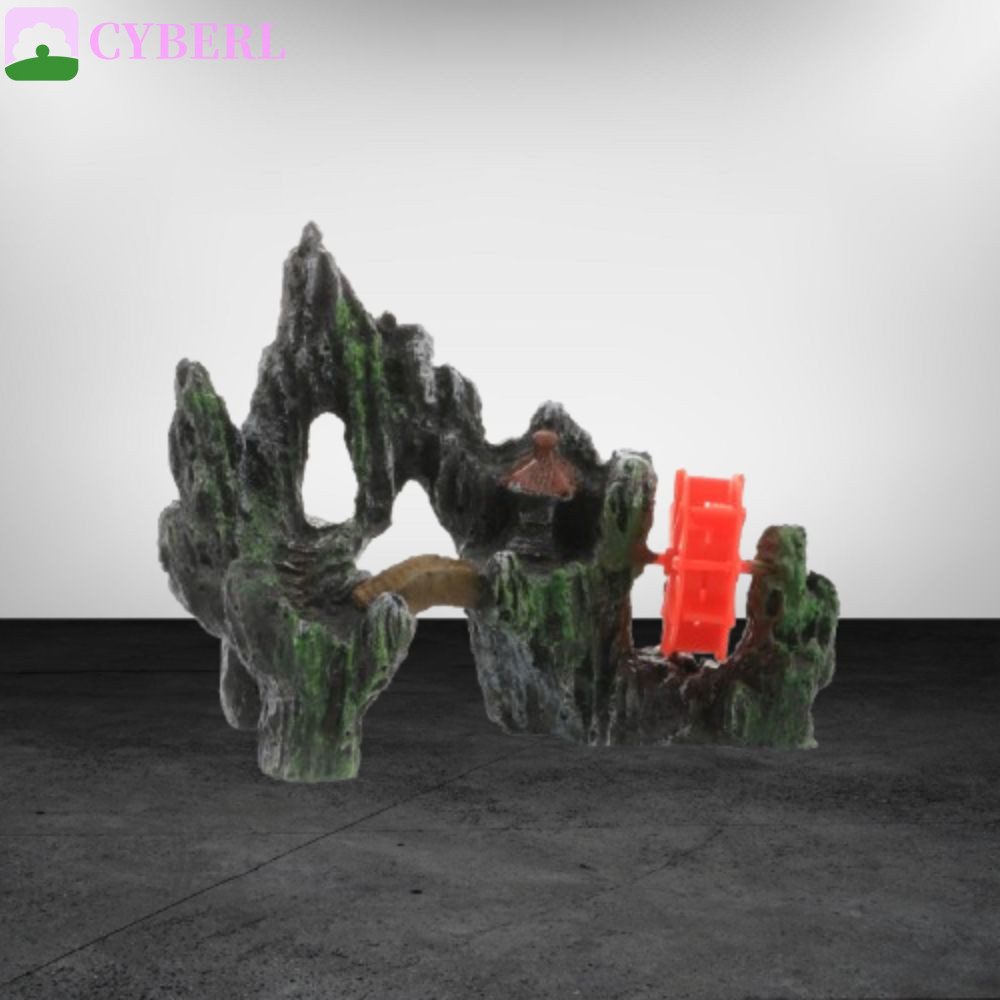CYBERLINX Waterwheel Rock Mountain รูปปั้น,ที่ไม่ซ้ํากันที่สมจริง ...
