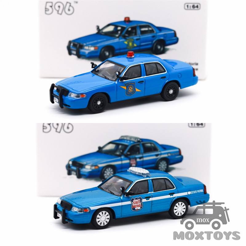 596รุ่น 1:64 Michigan State Police Blue/Wisconsin State Police Blue ...