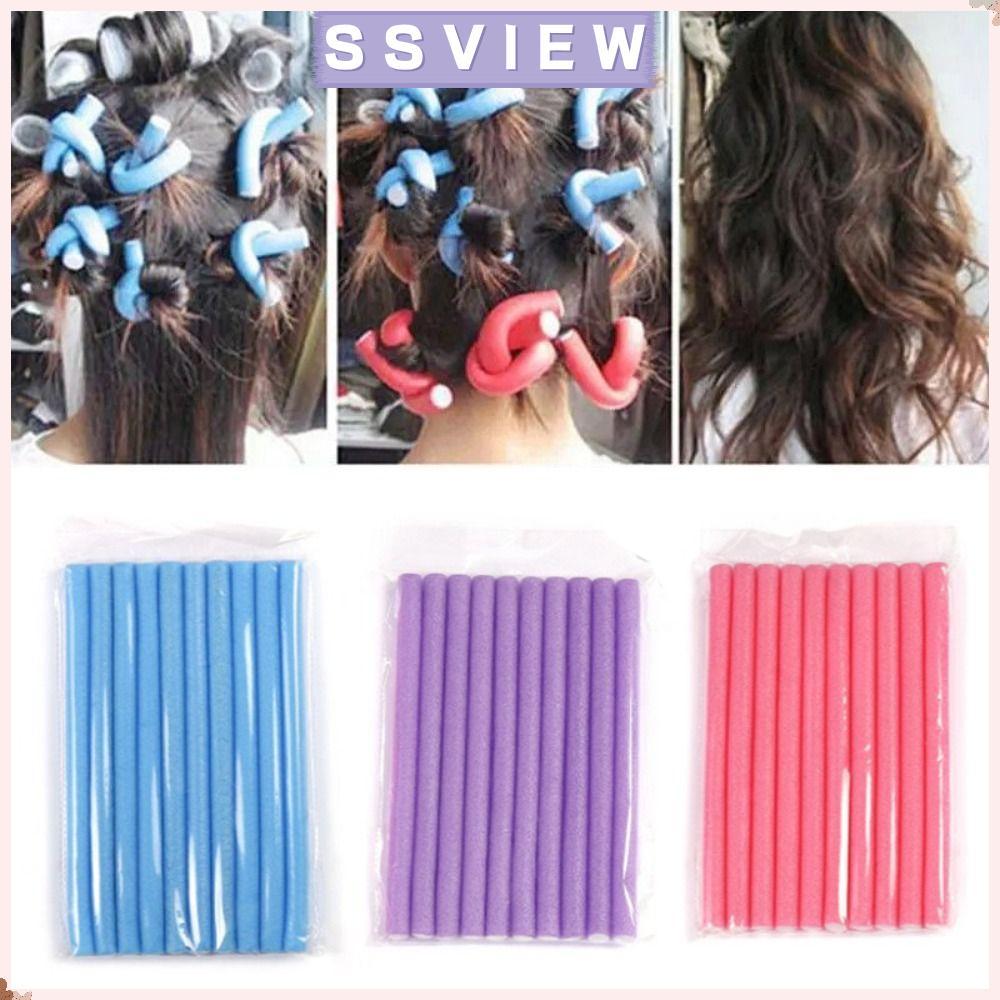 SILLSAVIEW Perm Curling Bar, สีสันสีสุ่ม Hair Curling Stick, Perm DIY ...