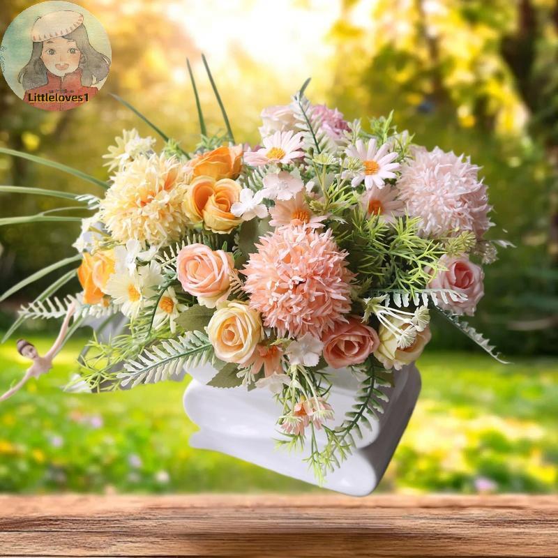 LittleLove ช่อดอกไฮเดรนเยียประดิษฐ์ สำหรับตกแต่งสถานที่พิเศษและกลางแจ้ง ...