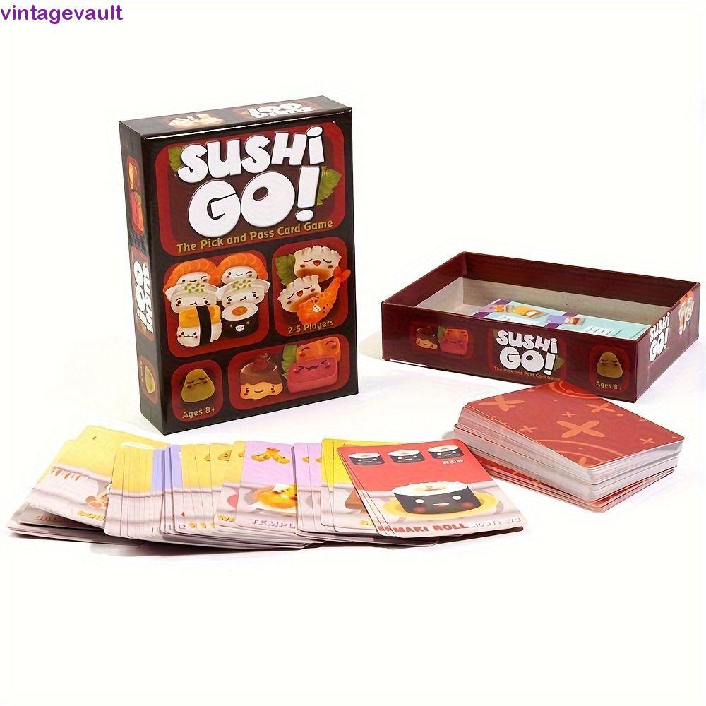 VINTAGEVAULT Sushi Go Pick And Pass Card, Family Casual Party Family ...