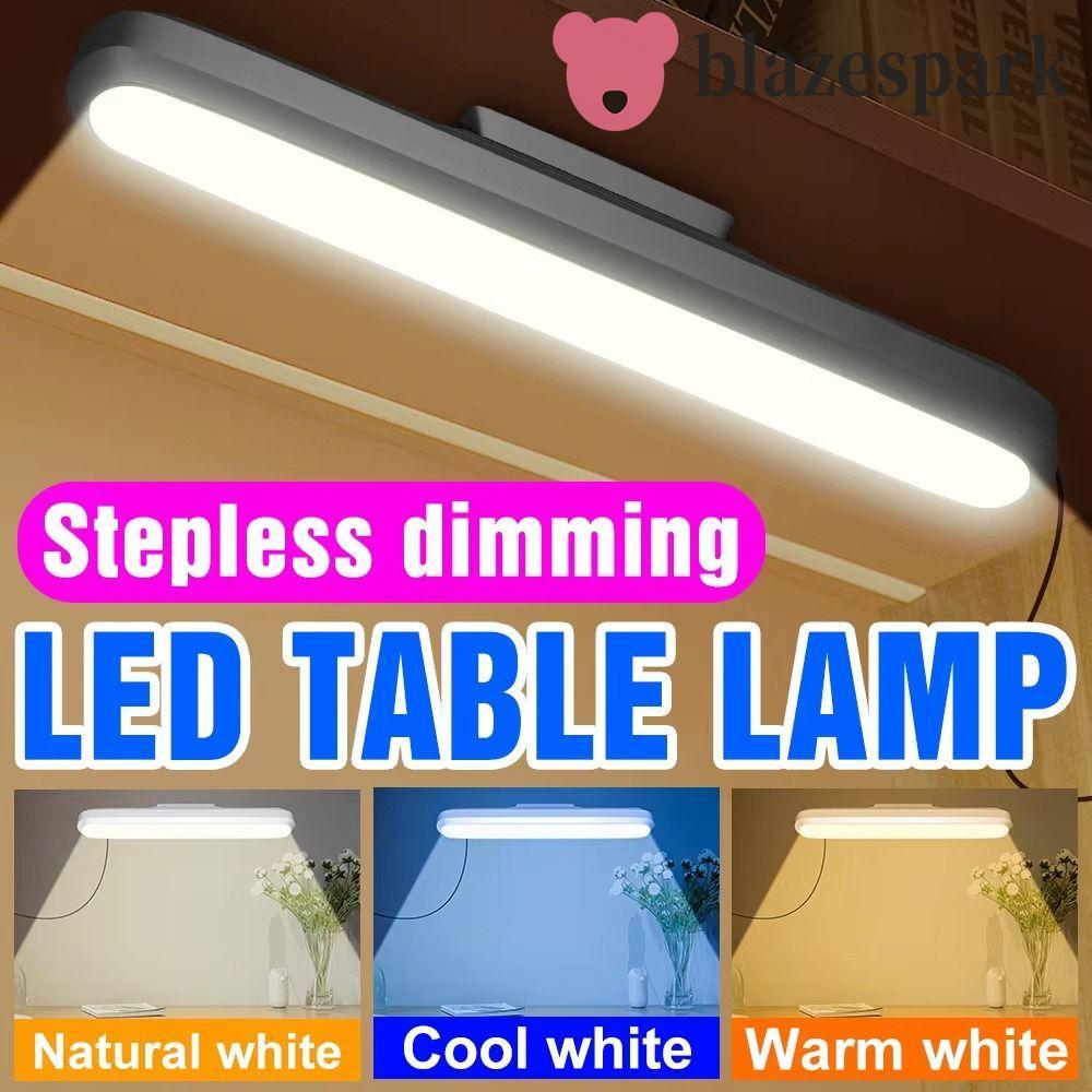 BLAZESPARK ไฟ LED แม่เหล็ก, รีโมทคอนโทรล 3 สีโคมไฟตั้งโต๊ะหรี่แสงได้, Sleep Light Eye Protection ...