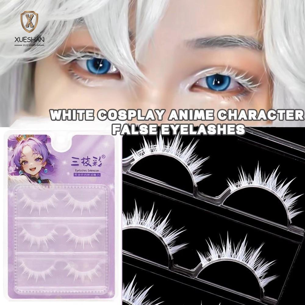 XUESHAN White Feather Lashes, สีคอสเพลย์ขนตาปลอม, เครื่องมือแต่งหน้า ...
