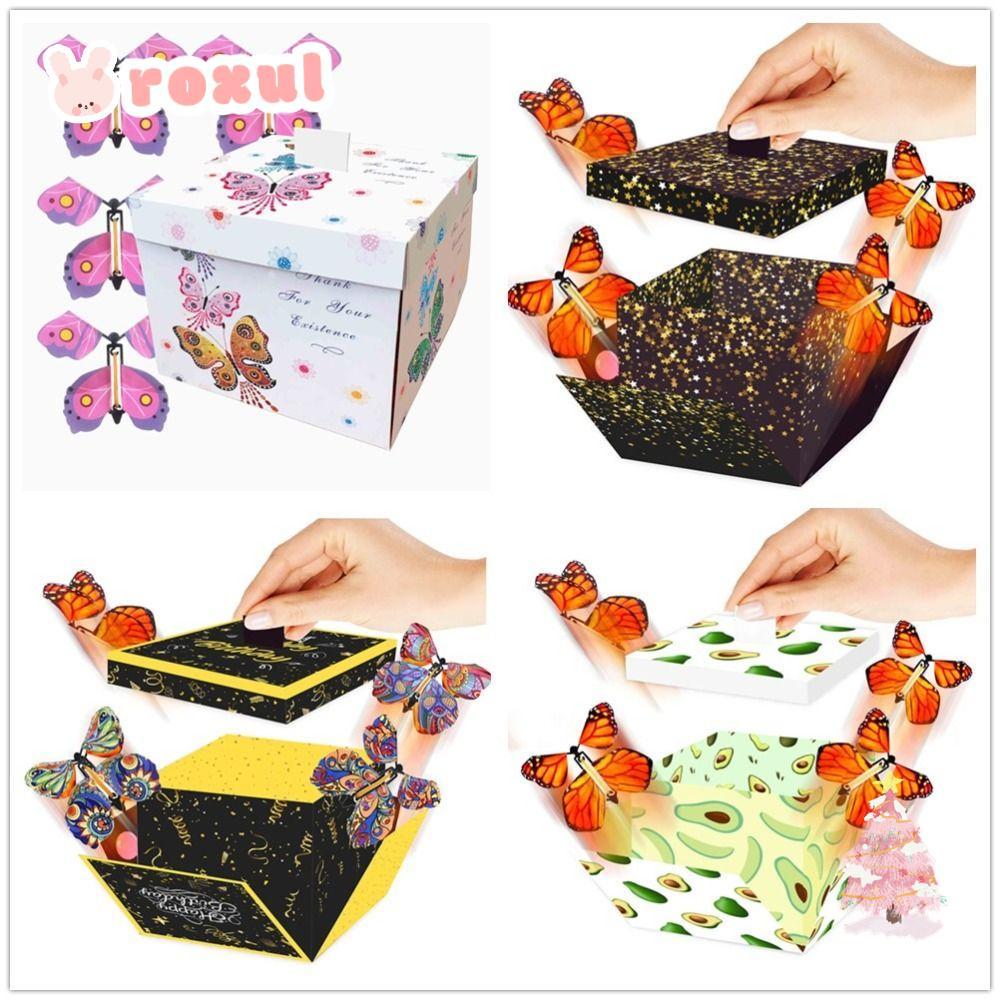 ROXUL Flying Butterfly Box, Anniversary Pop Up Creative Bounce Box, ตก ...