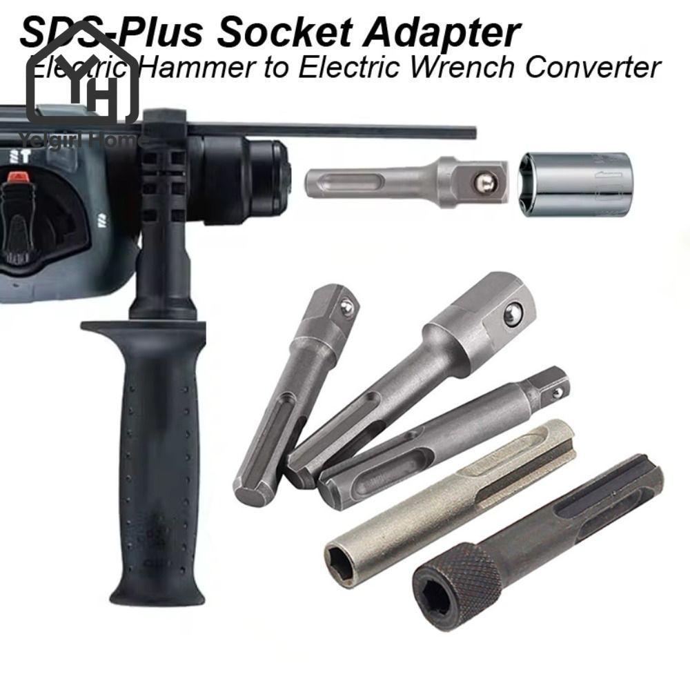 YELGIRLB 5 ชิ้น/เซ็ต SDS-Plus Socket Adapter Set, Chuck Adapters Hex ...