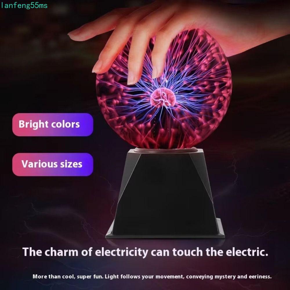 LANFENG Magic Plasma Ball Lamp, Touch Sensitive Plasma Light, Creative ...