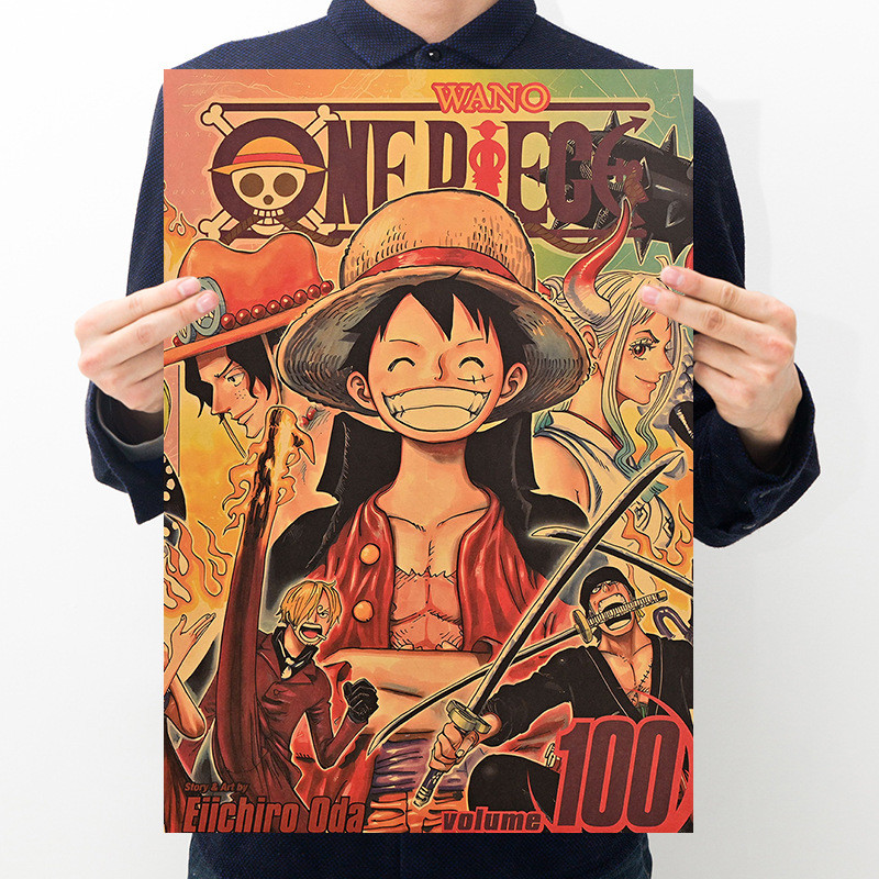 โปสเตอร์ One Piece 100 ม้วน สี OVERLORD สำหรับตกแต่งห้องพักด้วยกระดาษ ...