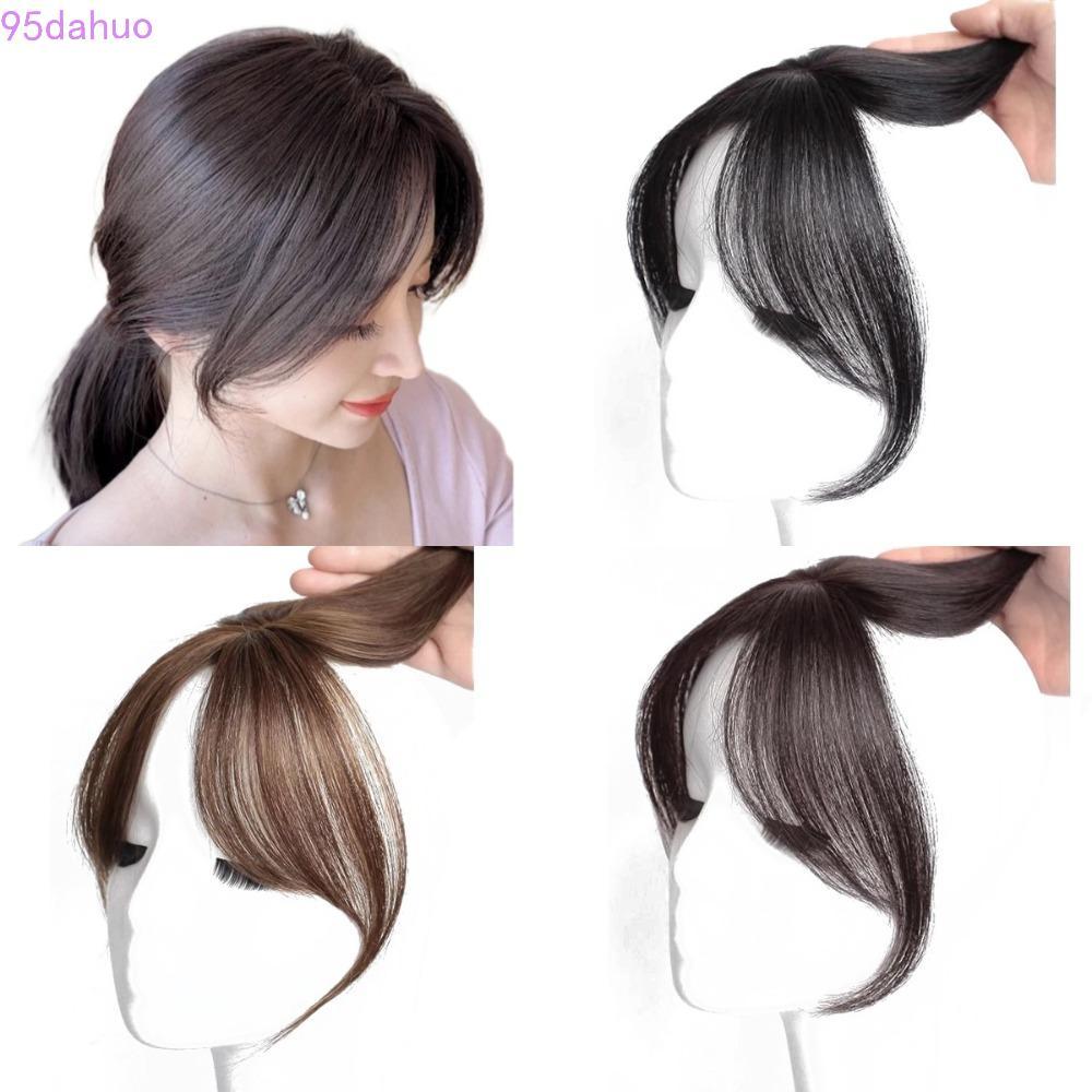 DAHUO Hair Toppers วิกผมหน้าม้าปลอม สไตล์ธรรมชาติ สำหรับขยายเส้นผมด้วยคลิป สีน้ำตาล | Shopee ...