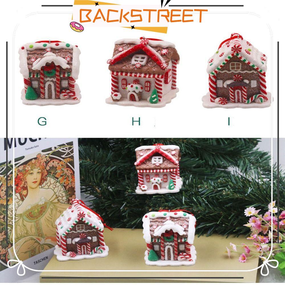 BACKSTAGE Christmas Gingerbread House, เรซิ่นคริสต์มาสแขวนเครื่องประดับ ...