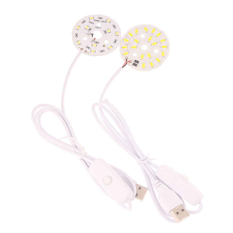 ScoutJie 1 PC 1.5M ความยาวสาย DC5V ชิป LED SMD5730 โคมไฟ LED USB 3W Light Board แสงสีขาวนวลพร้อม ...