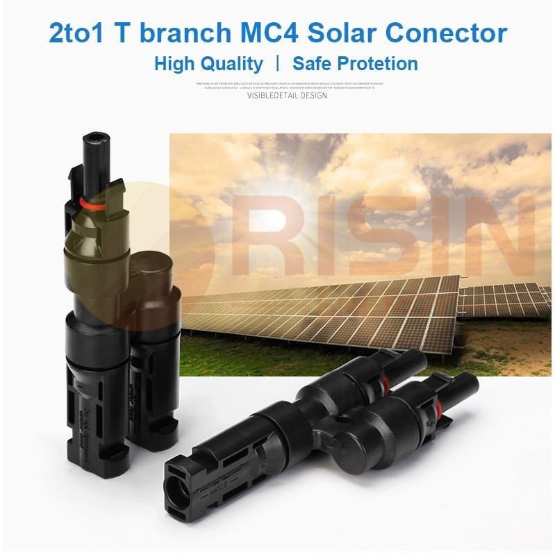 ราคาถูกที่สุด TUV ใบรับรอง 2 in 1 T ประเภท MC4 สาขาเชื่อมต่อสําหรับระบบ ...
