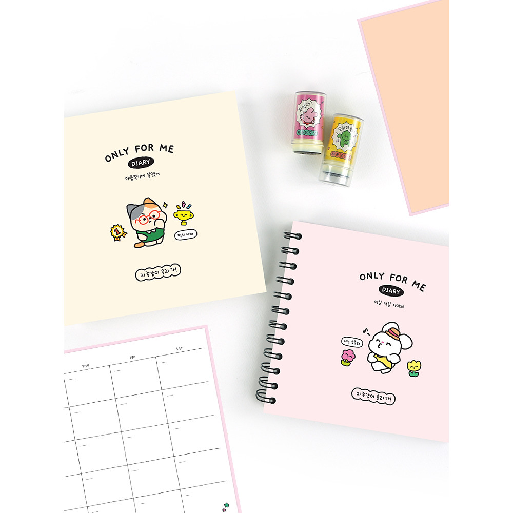 แพลนเนอร์ 2026 สมุดไดอารี่ เกาหลี PINKFOOT ไดอารี่ภาพประกอบน่ารัก Hard ...