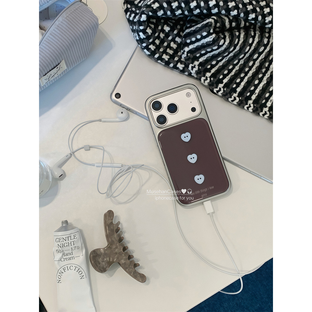 สไตล์เกาหลี ins ฤดูใบไม้ร่วงฤดูหนาว Retro สี Series ปุ่มสามมิติเหมาะ ...