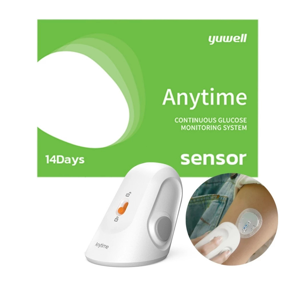 Yuwell ทุกเวลา CT3/CT15 Dynamic Blood Glucose Monitoring CGMS 24 H ...
