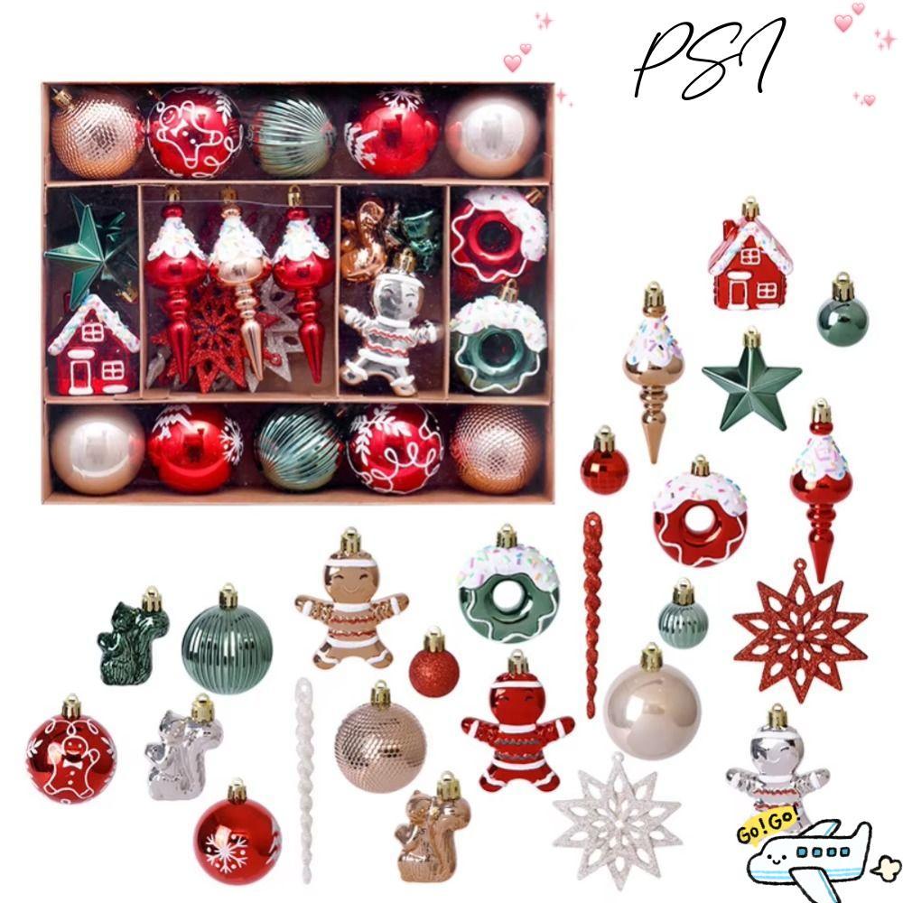 PSI 45PCS Christmas Gingerbread Man จี้, Gingerbread People Plastics ...