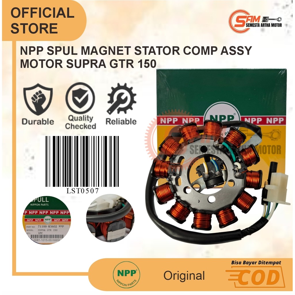 NPP Spul Supra GTR Sonic CB150R Stator Comp Assy K56 Spull Magnet ...