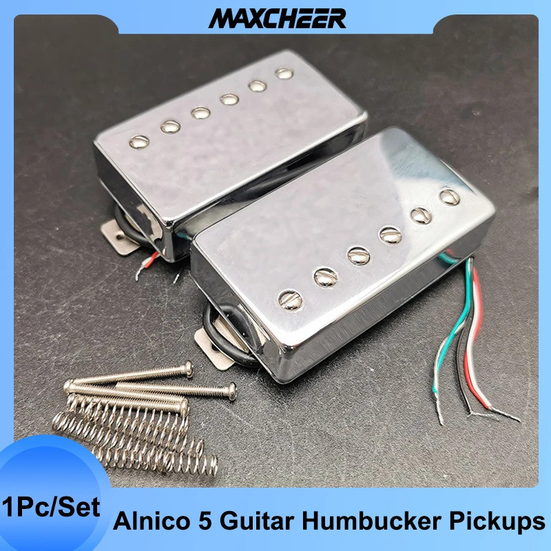 Alnico 5 Humbucker กีตาร์ Pickup 4 ม้วนสาย 7.5 K/15 K คอยล์แยก Alnico V ...