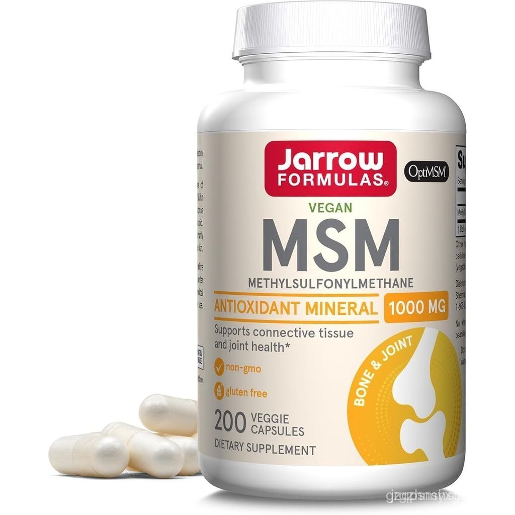 Jarrow Formulas MSM 1000 mg - 200 Veggie Capsules ...