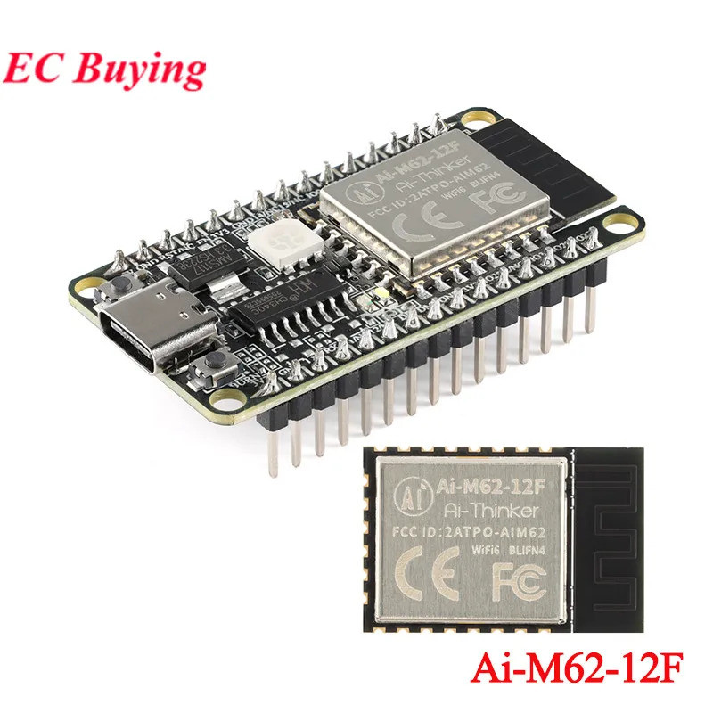 Ai-M62-12F WiFi 6 + บลูทูธที่รองรับ BLE 5.3 Thread Core Development ...