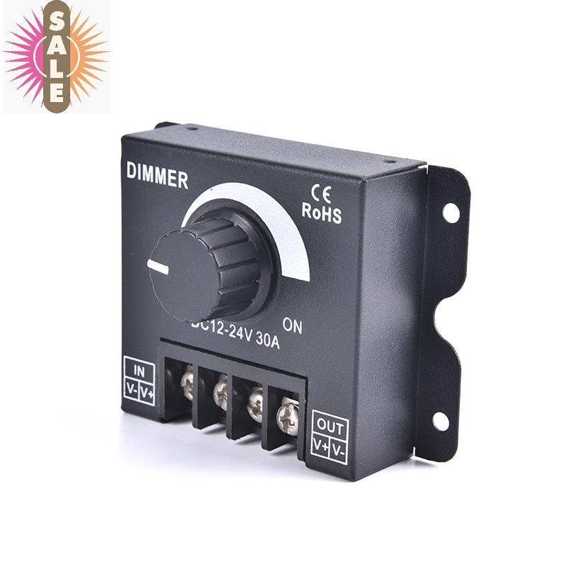 Ap DC 12V 24V LED Dimmer สวิทช์ 30A 360W แรงดันไฟฟ้าตัวควบคุมปรับ ...