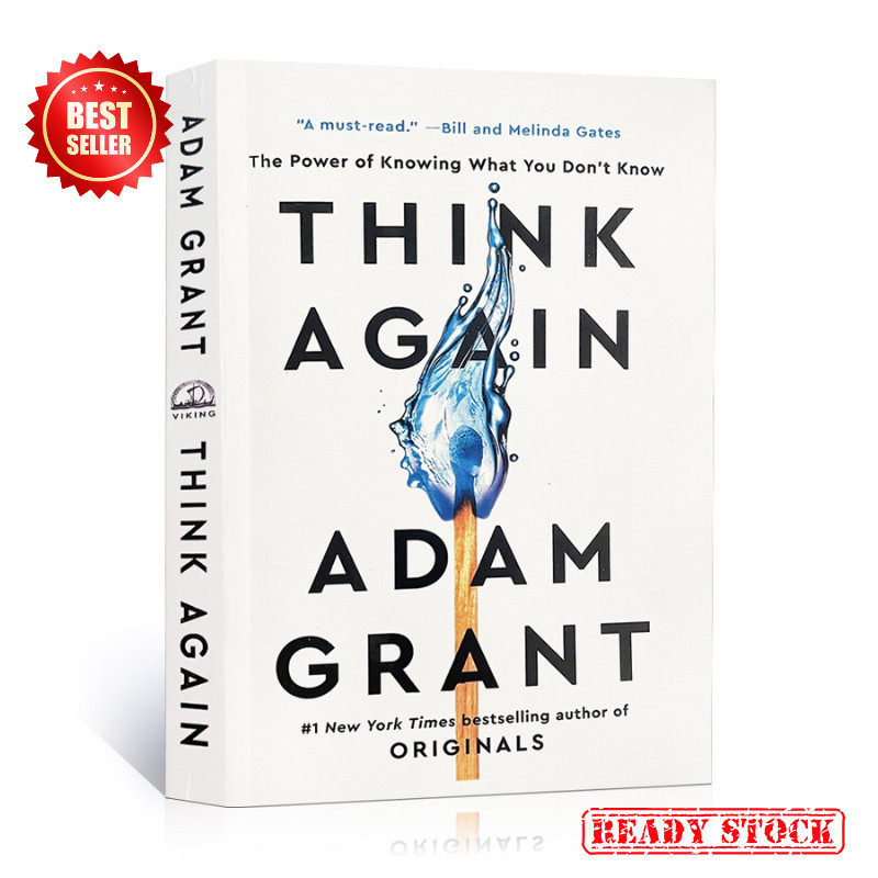 Think Again By Adam Grant New York Times English Novel Book หนังสือปก ...