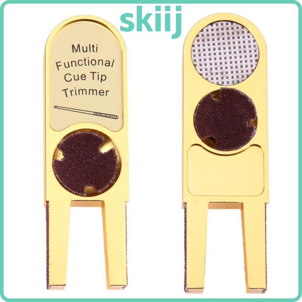 SKIJ Pool Cue Tip Trimmer เครื่องมือซ่อมบิลเลียด มัลติฟังก์ชัน เหมาะ ...