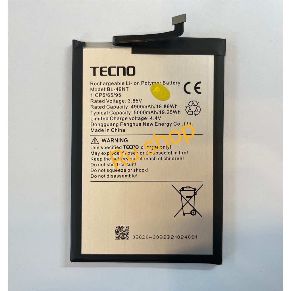แบตเตอรี่ Tecno Spark GO 2023 / POP 7 PRO / Spark 6 Go 2023 BF7,KE5 (BL ...