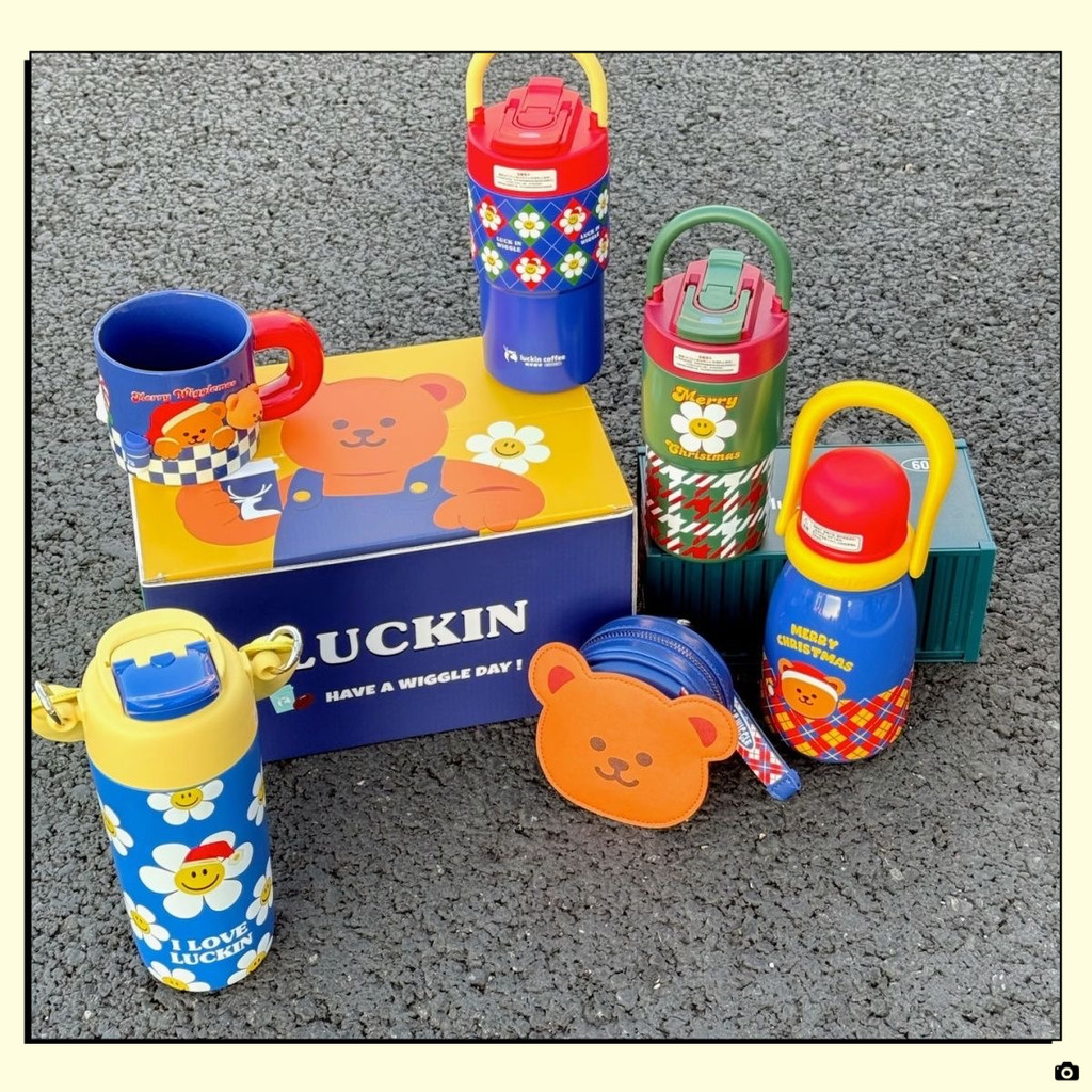 2025 Luckin Coffee & wiggle Co-Branded Thermos Cup Christmas Series ...
