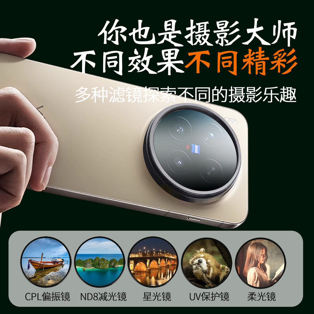 เหมาะสําหรับ vivo X300 PRO Filter การถ่ายภาพชุด X300PRO ภายนอกกรองเลนส์ ...