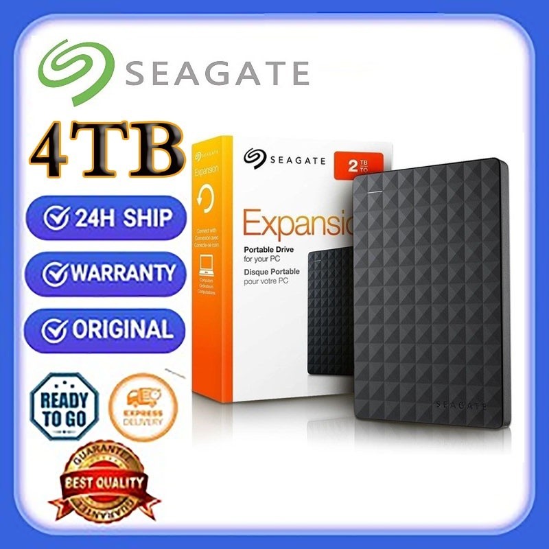 SEAGATE ฮาร์ดดิสก์พกพา 4TB รุ่น Expansion USB 3.0 ความเร็วสูง เหมาะ ...