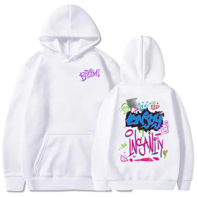 20252025 BOOM Monkey การ์ตูนกราฟิก hoodies jinx Arcane วิดีโอเกมตลก ...