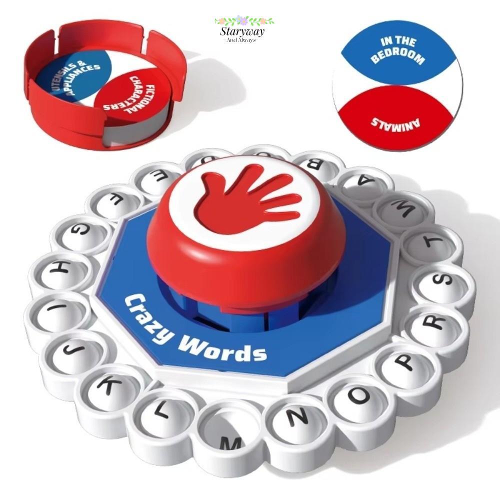 STARYSWAY เกมกระดานภาษาอังกฤษ, จดหมายสะกด Fast Paced Crazy Words Board ...