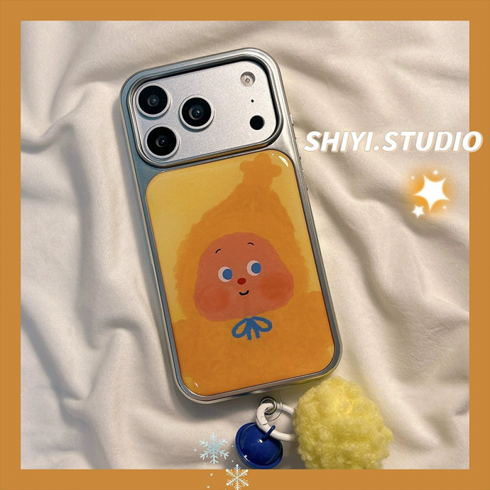 การ์ตูน Graffiti Smiley Twinkle IPhone กรณี Fur Ball Bell จี้สําหรับ ...