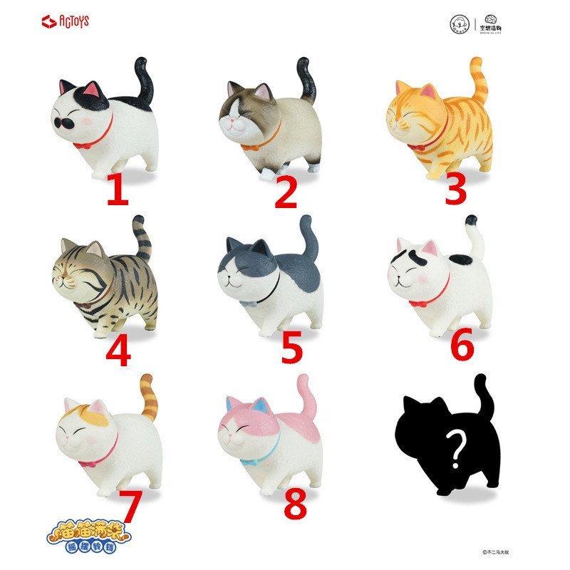 แกว่งแมว Bell Bell Meow Meow 2 รุ่นกล่องตาบอดเครื่องประดับ ACTOYS รูป ...
