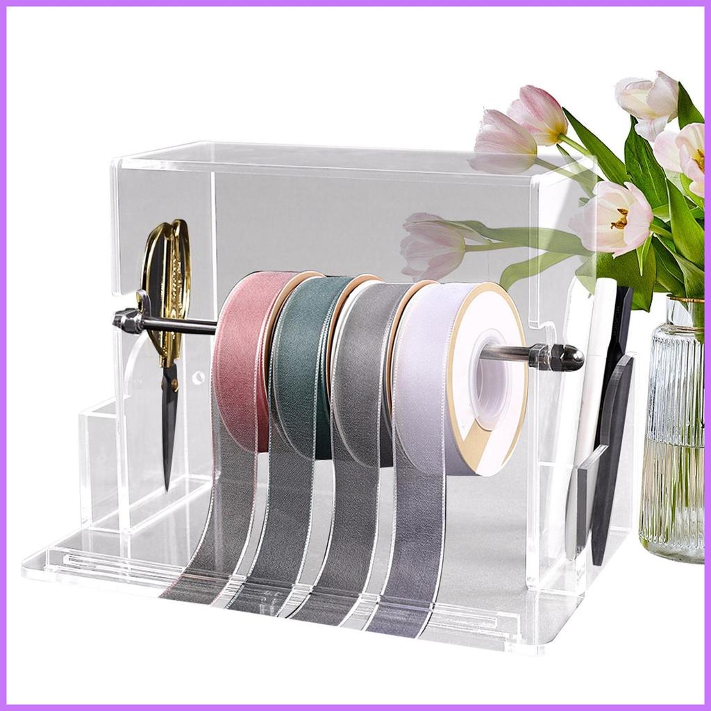 Ribbon Storage Label Dispenser Ribbon Storage Organizer Rack Multi Use ...