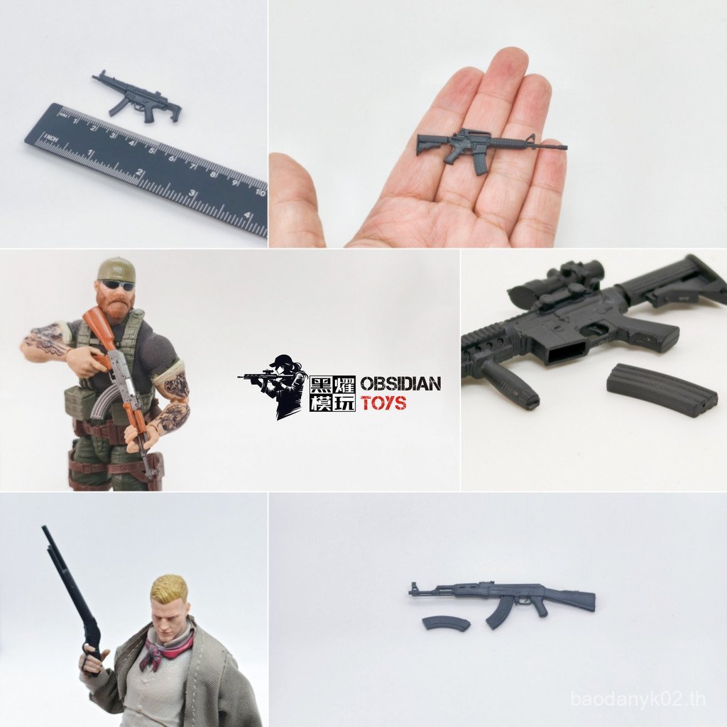 สินค้าใหม่ตุ๊กตาอาวุธ M4A1 รุ่น 1/12 อุปกรณ์เสริมทหาร figma Mini AKM ...