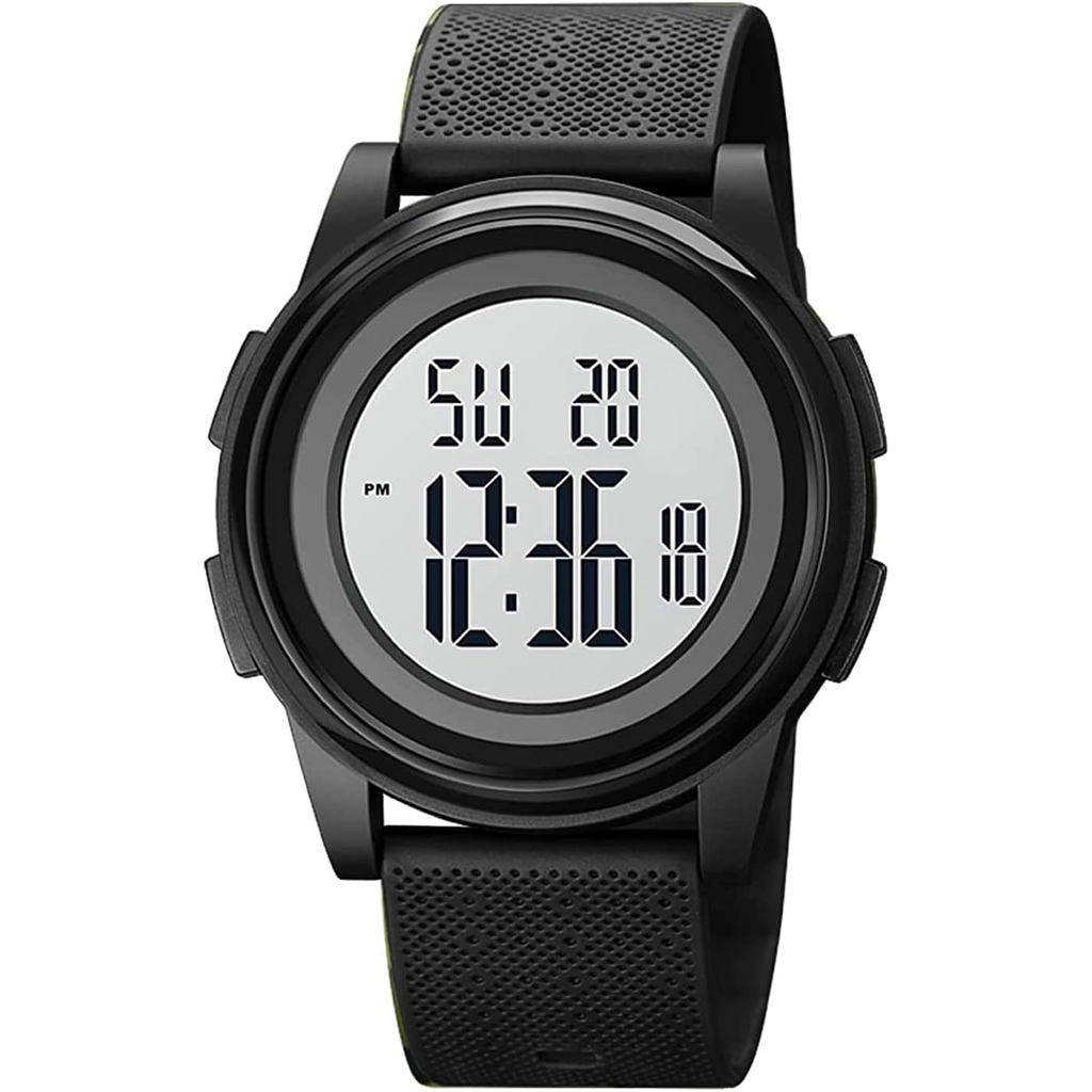 SNE Mens Watch Ultra-Thin Digital Sports Watch Minimalist Waterproof ...