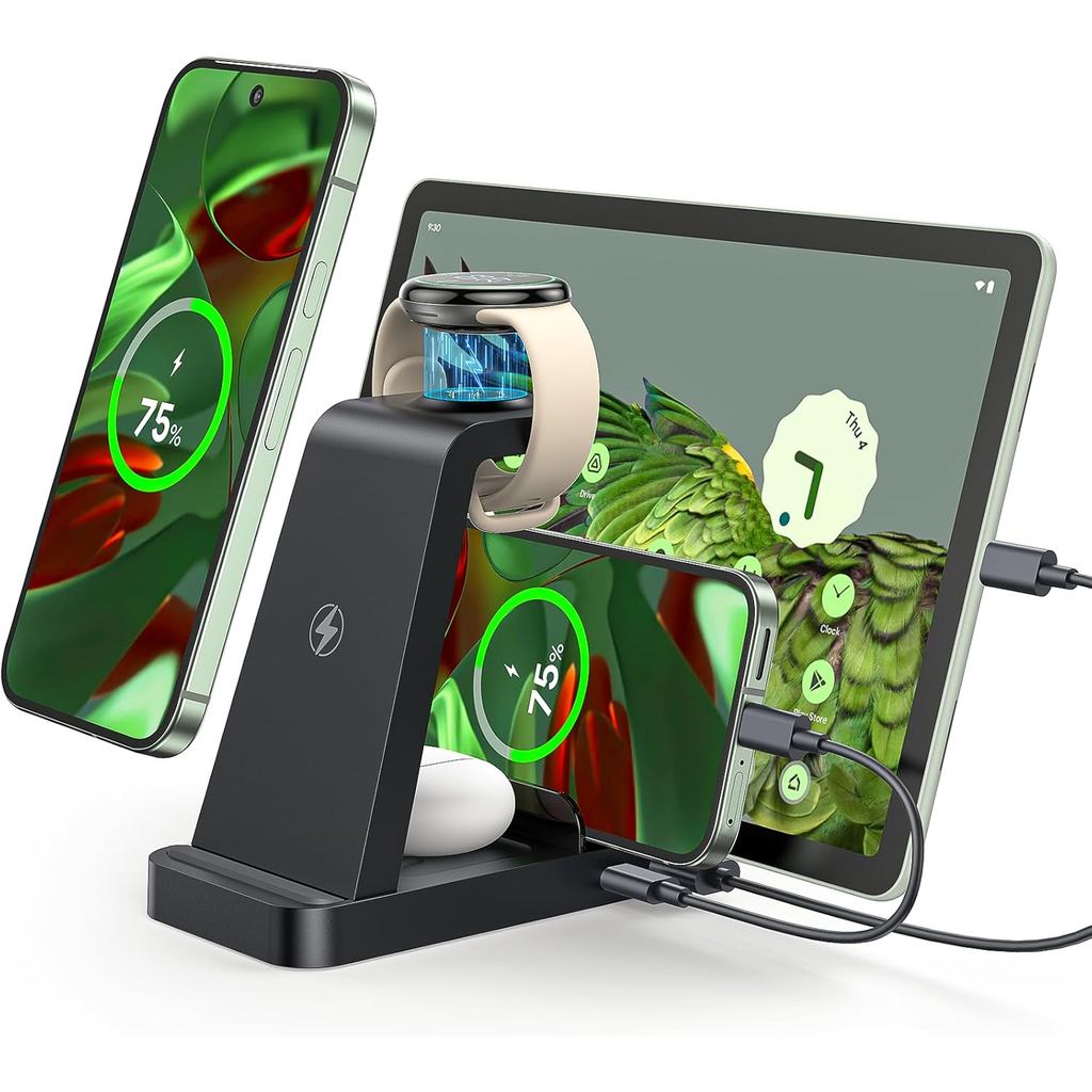 5 in 1 Wireless Charger Station for Google Pixel Watch 3/2, Fast ...