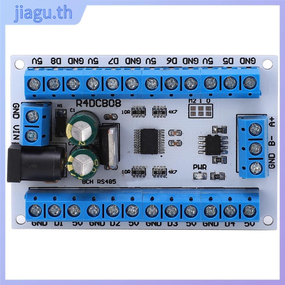 JIAGU R4DCB08 บอร์ด, DS18B20 โมดูลเซ็นเซอร์ RS485 ดิจิตอล 8-13MA DC6 ...
