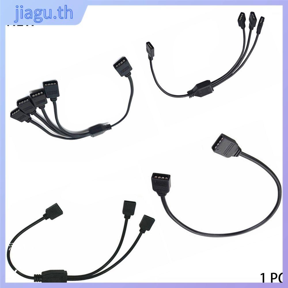 JIAGU LED Splitter Connector Bar สายไฟ 1 ถึง 1 2 3 4 พอร์ตโคมไฟเข็มขัด ...