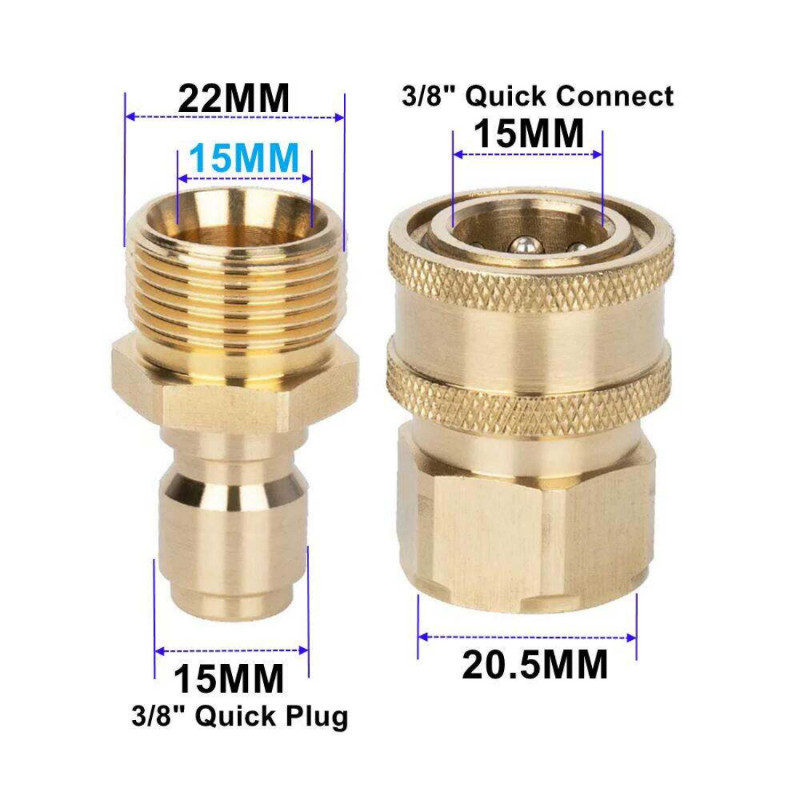 【สปอต COD】ข้อต่อสวมเร็วทองเหลือง M22*1.5 ตัวเชื่อมต่อรวดเร็ว ข้อต่อสวม ...