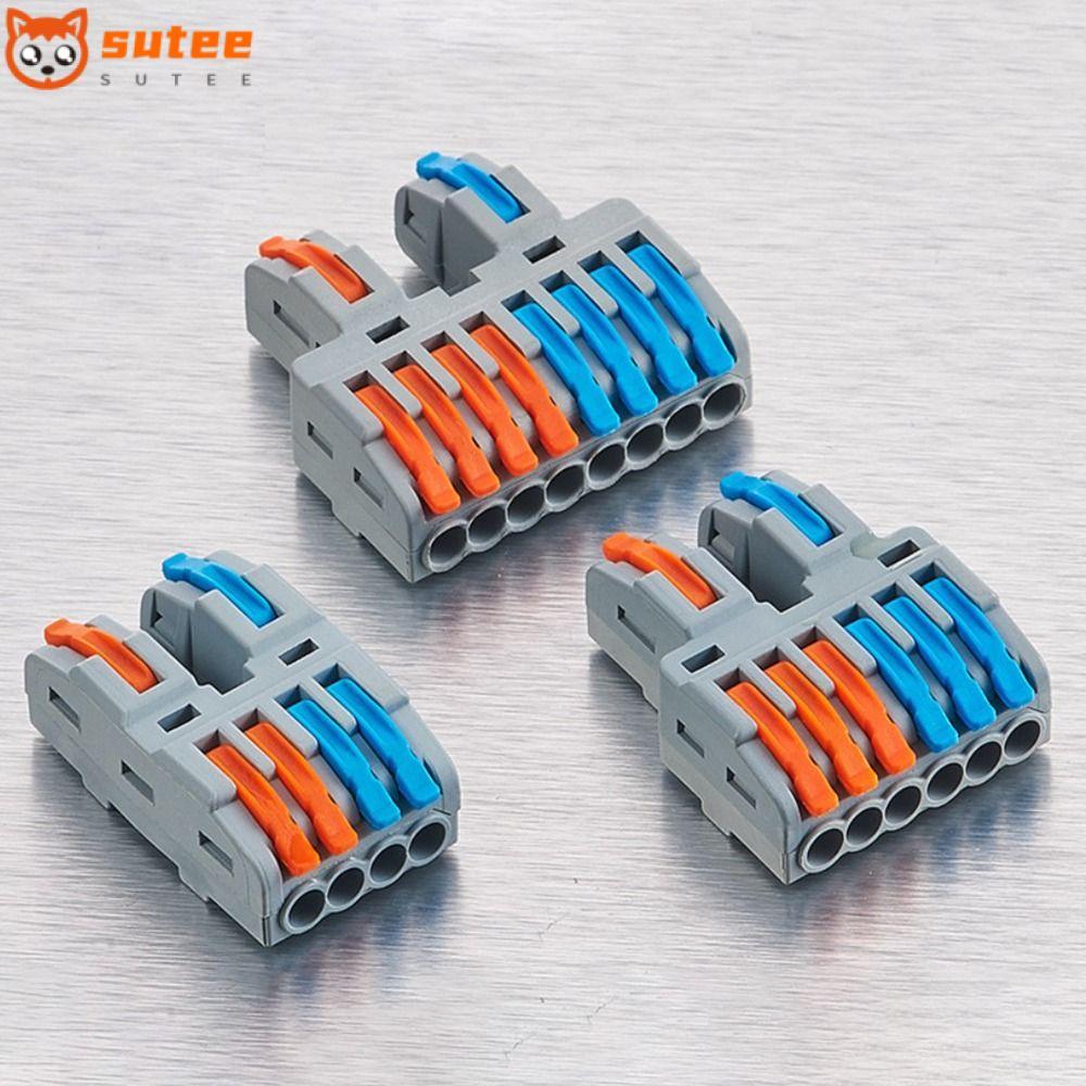 SUTEE Quick Terminal Block, Universal Compact Mini Wire Connector ...