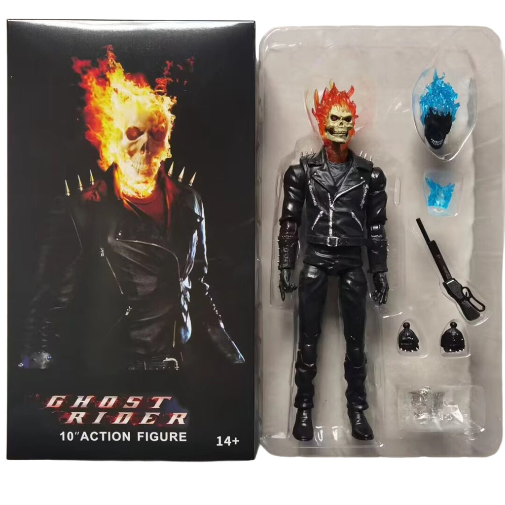 Ghost Rider X Men Spirit Bike 9 นิ้ว Poseable Skeleton อะนิเมะรูปปั้นรุ่น Action Figure ...