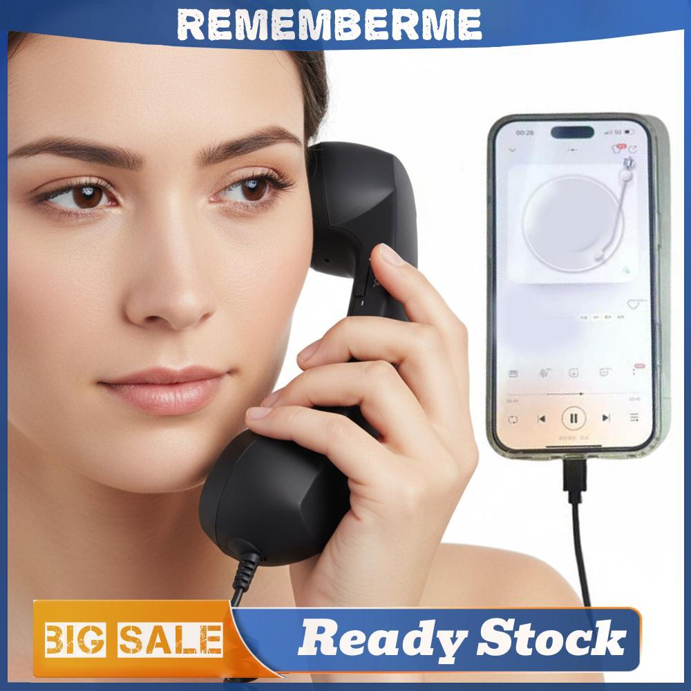 Retro โทรศัพท์ Handset Type-C ตัวรับสัญญาณโทรศัพท์มือถือไมโครโฟนลําโพง ...