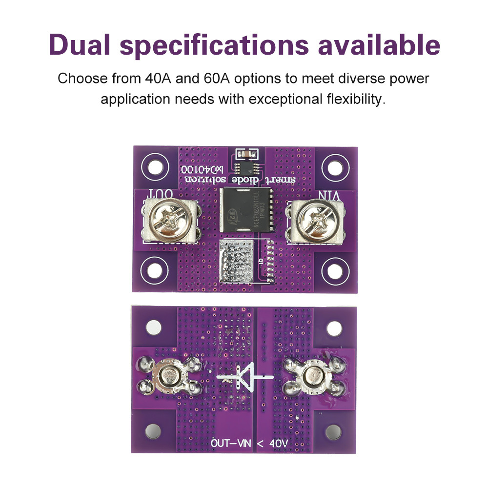 40A 60A Ideal Diode Module Anti Backflow และการเชื่อมต่อป้องกันการ ...