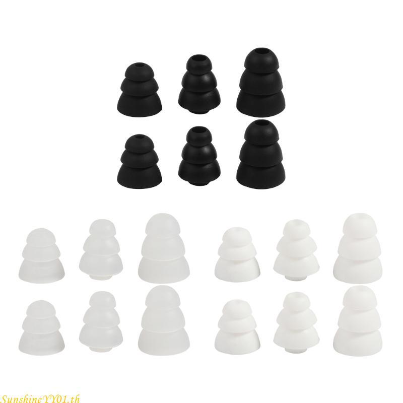 SUN Triple Flange Ear Tips แผ่นรองหูฟังสําหรับหูฟังชนิดใส่ในหูด้านใน ...