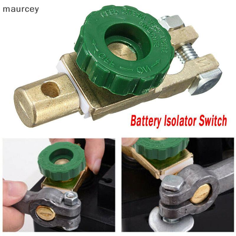 MAU รถ-แบตเตอรี่ Isolator Terminal Quick Cut-off Disconnect Master Shut ...