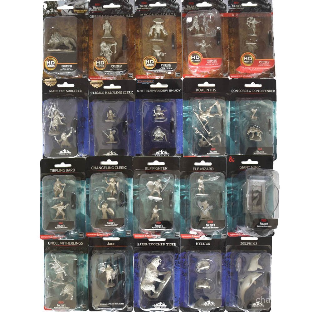 Dungeons และ Dragons เกมกระดานรุ่น DND Chess Piece ฟิล์มสีขาว Elf ...
