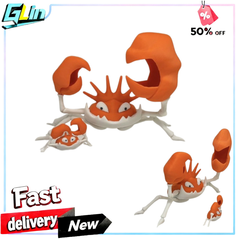 1:20 Pokémon Scale World Great Claw Crab Evolution Series Giant Claw ...
